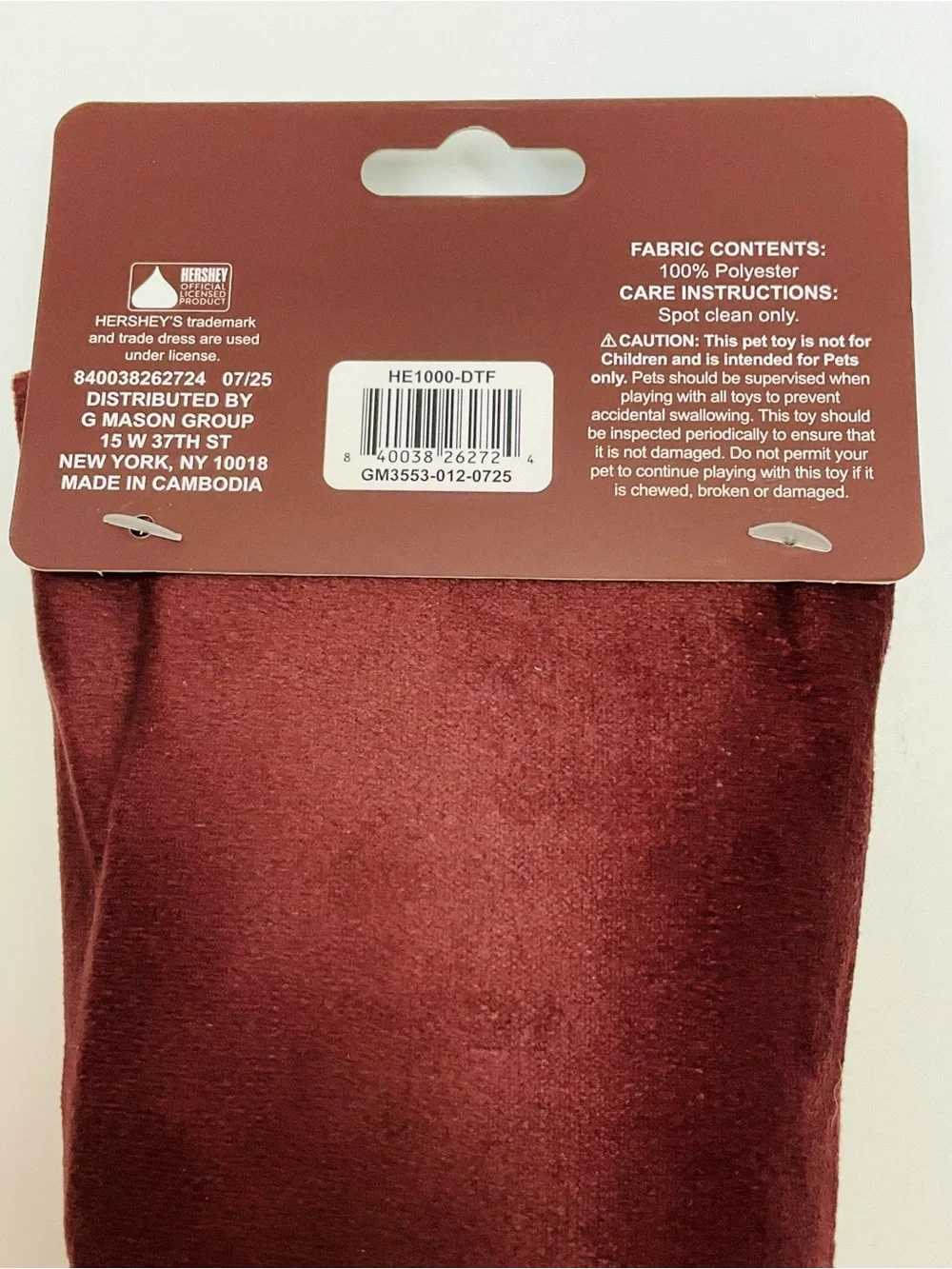 hershey | Dog | Nwt Set Of 2 Reeses Hersheys Candy Wrapper Crinkle ...